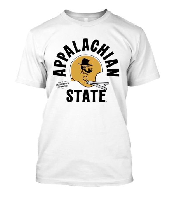 Appalachian State Mountaineers Vintage Football Helmet A Mountain Top Experience T-Shirt
