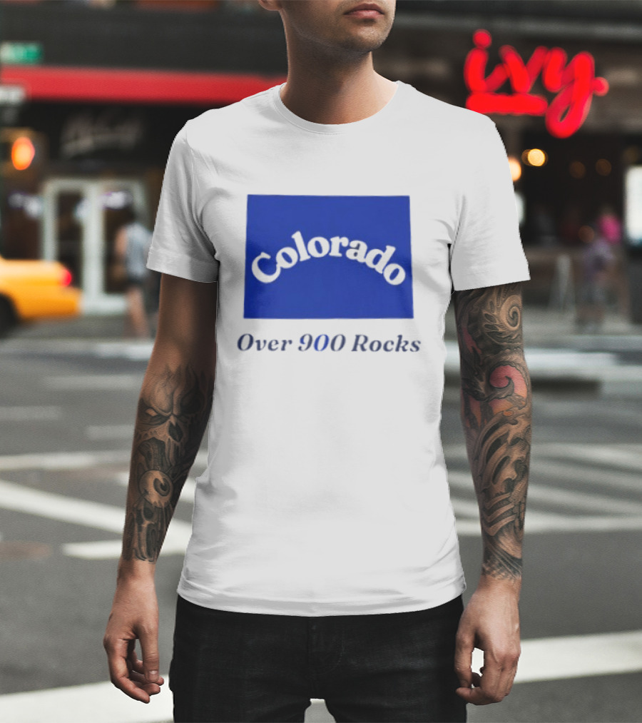 Colorado Over 900 Rocks Geology Nature Humor Celebration Stone Enthusiasts T-Shirt