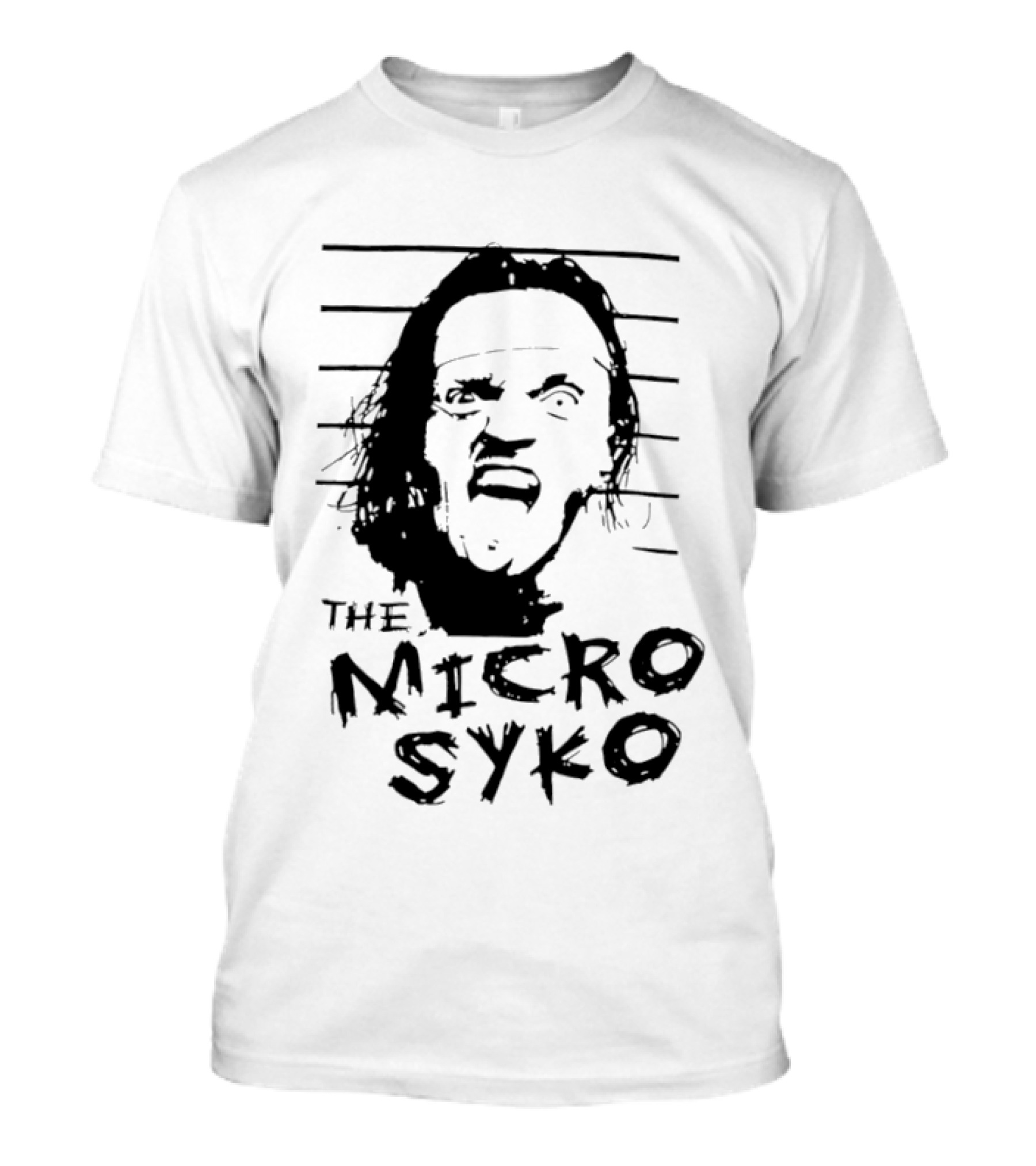 John Weena Wearing The Micro Syko Iconic Face T-Shirt