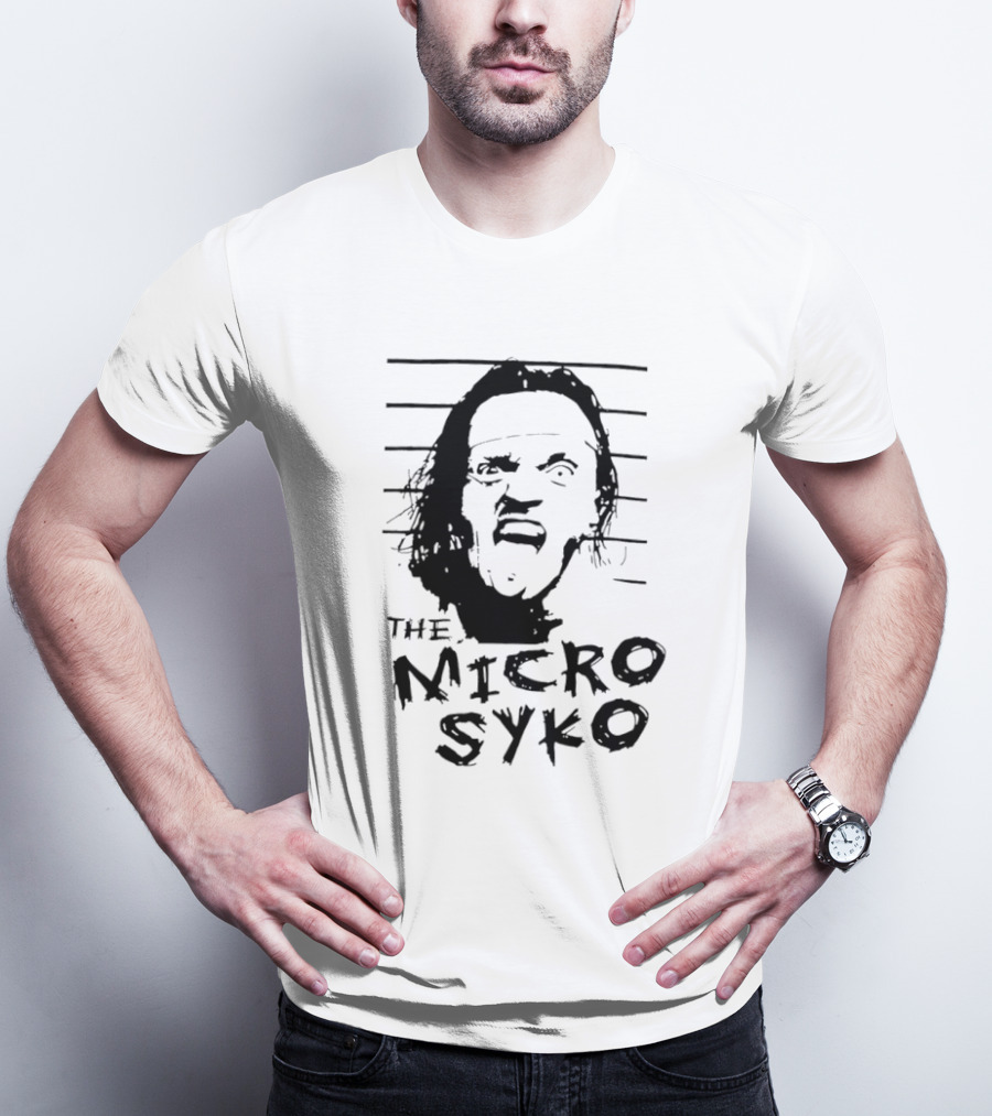 John Weena Wearing The Micro Syko Iconic Face T-Shirt