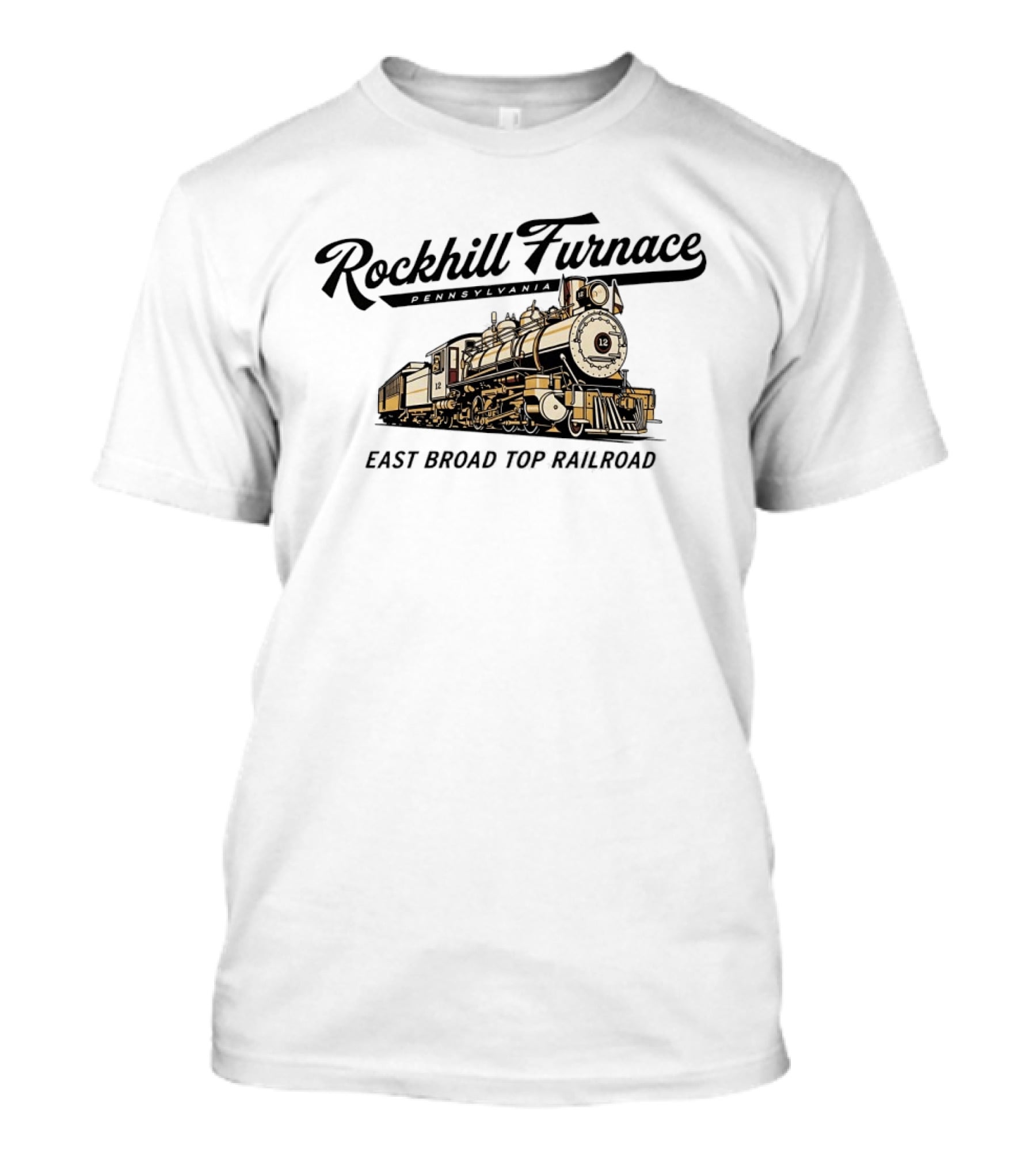 Rockhill Furnace Pennsylvania East Broad Top Railroad Steam Train 12 T-Shirt