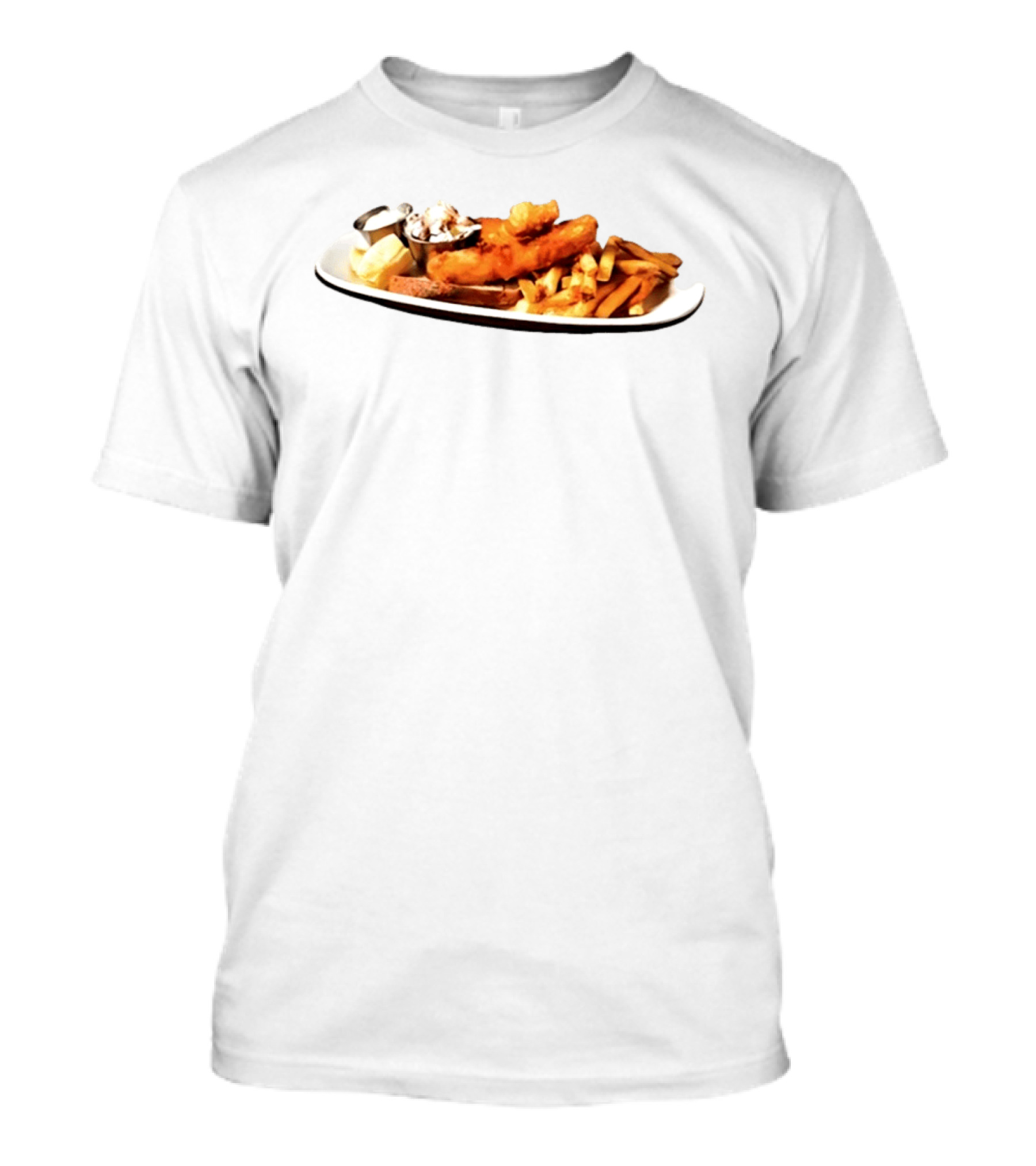 The Fish Fry Crispy Fish With Fries And Tartar Sauce On Plate T-Shirt