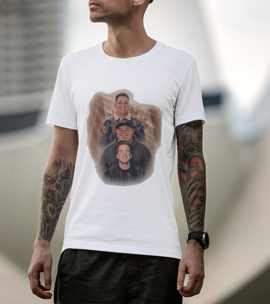 The Nelk Boys Kyle Forgeard SteveWillDoIt Canadian Flag T-Shirt