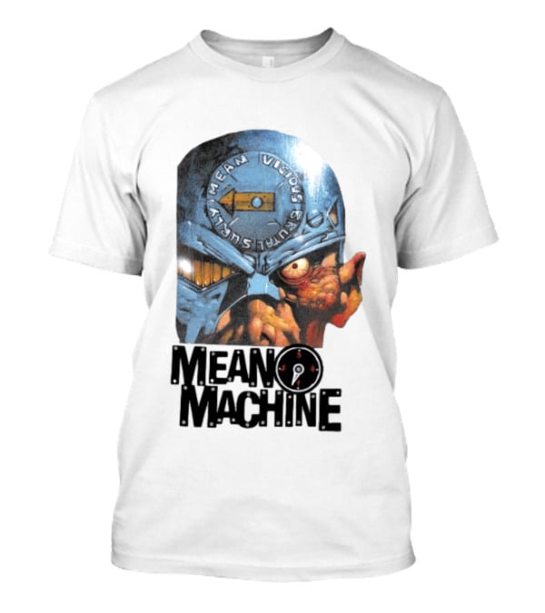 Mean Machine Mean Vicious Brutal Surly 2000 AD T-Shirt