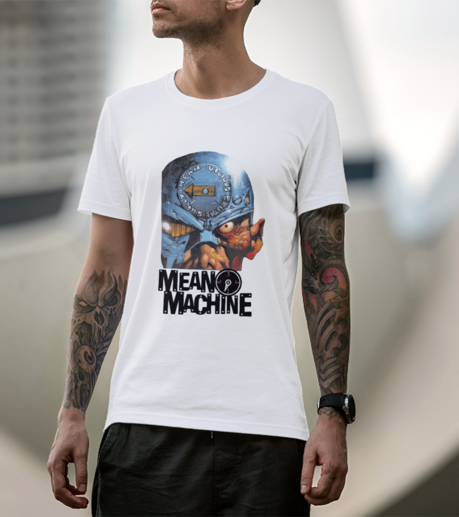 Mean Machine Mean Vicious Brutal Surly 2000 AD T-Shirt