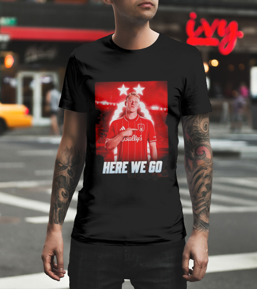Xaver Schlager Nottingham Forest Here We Go Soccer Edition T-Shirt