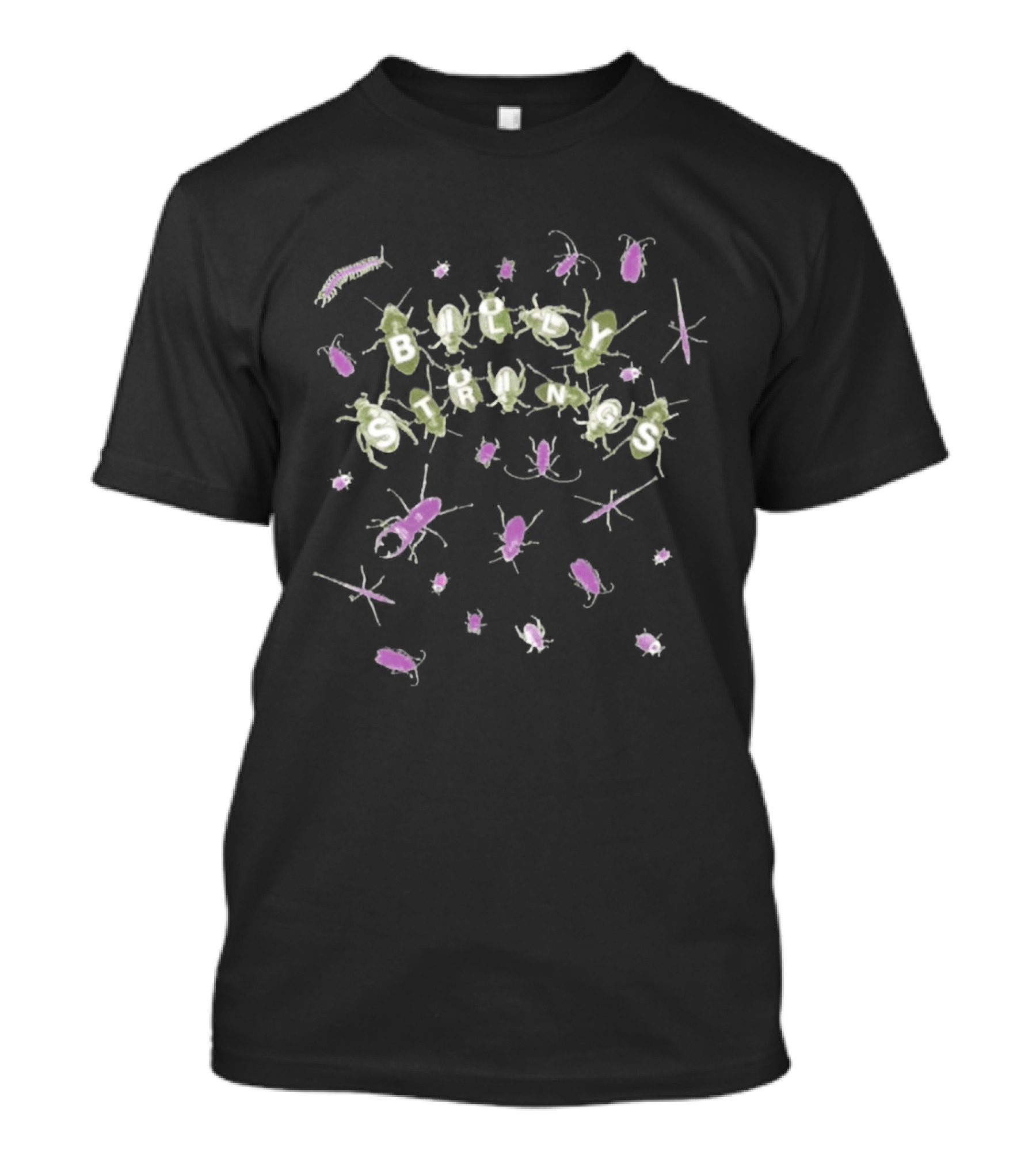 Billy Strings Summer 2026 Tour Bugs Lime And Purple Insects With Dates T-Shirt