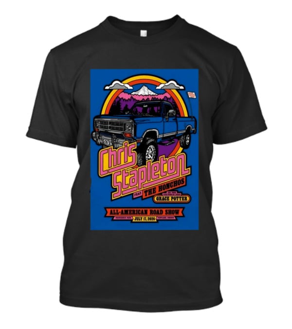 Chris Stapleton Providence Park Portland OR 2026 All American Road Show Featuring The Honchos Grace Potter T-Shirt
