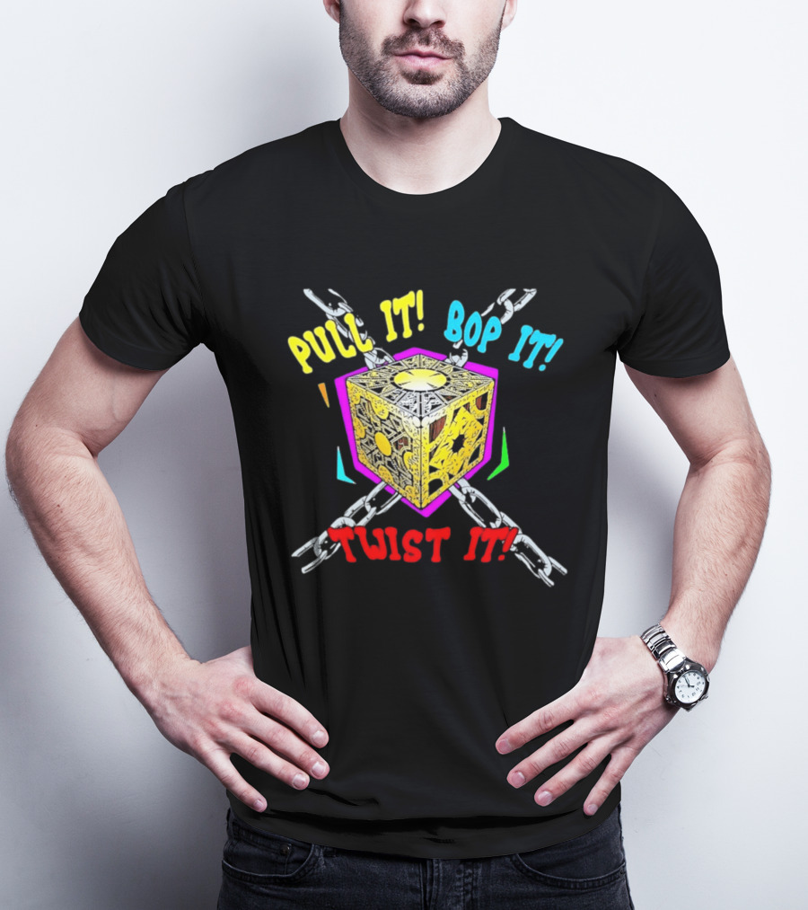 Lament Configuration Puzzle Box Pull It Bop It Twist It Chains Mashup T-Shirt