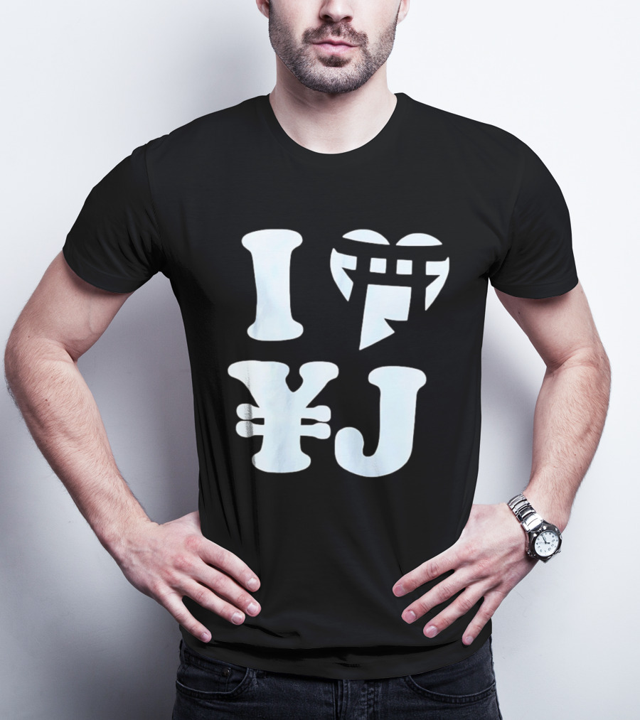 I Love Japan Yen Torii Gate Symbol Travel T-Shirt