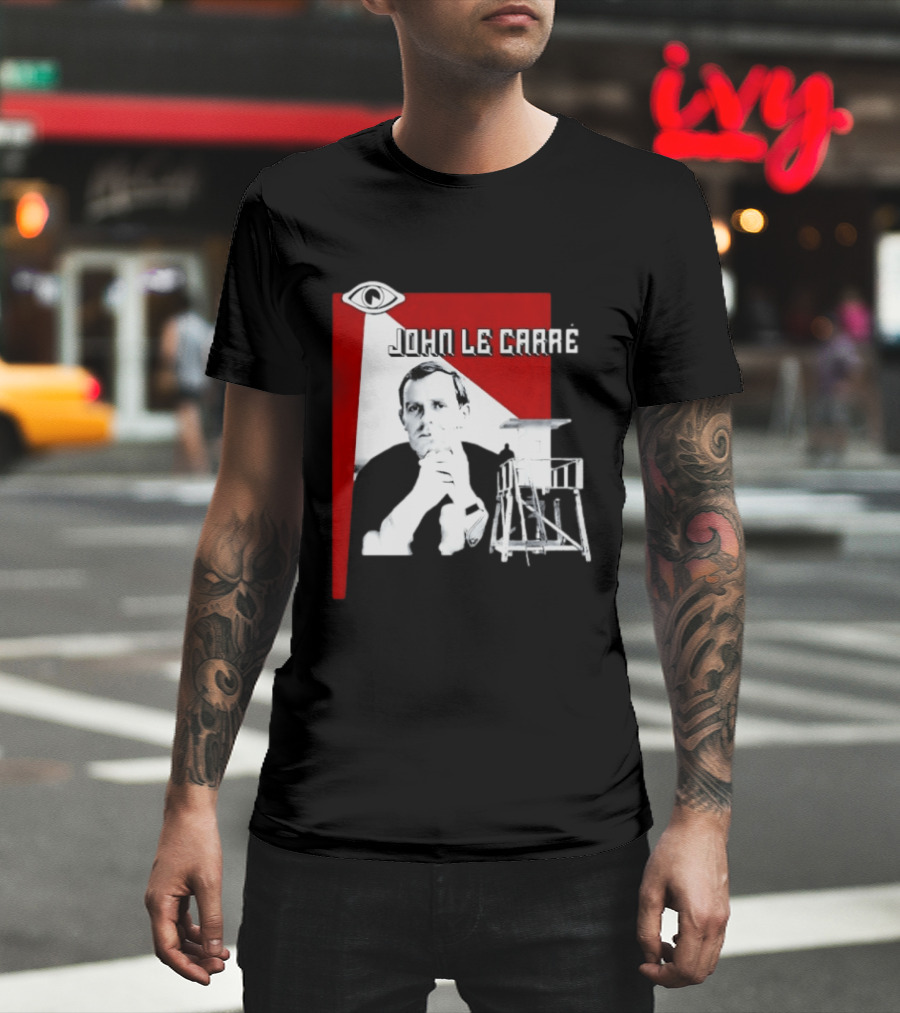 John Le Carré Spy Fiction Author Espionage Tower T-Shirt