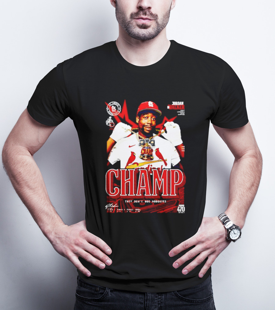 Jordan Walker St. Louis Cardinals Home Run Derby Champ They Don't Boo Nobodies T-Shirt