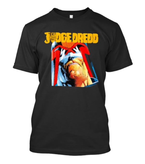 Judge Dredd Face Of Justice Iconic 2000 AD Comic Book Cover T-Shirt
