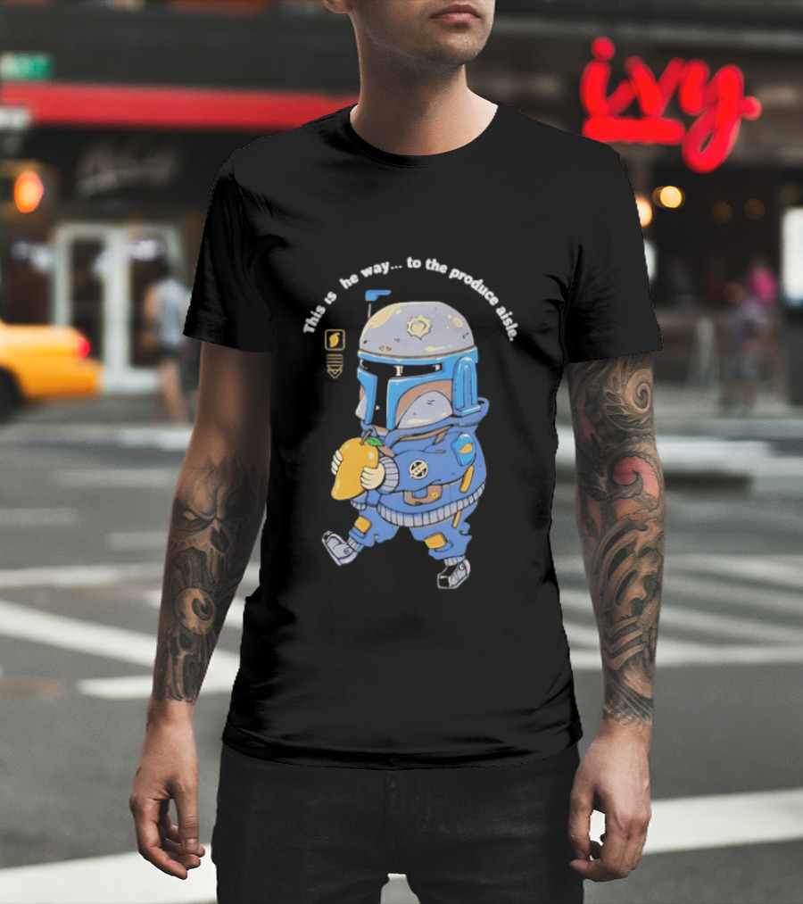 This Is The Way To The Produce Aisle Mandalorian Mango T-Shirt