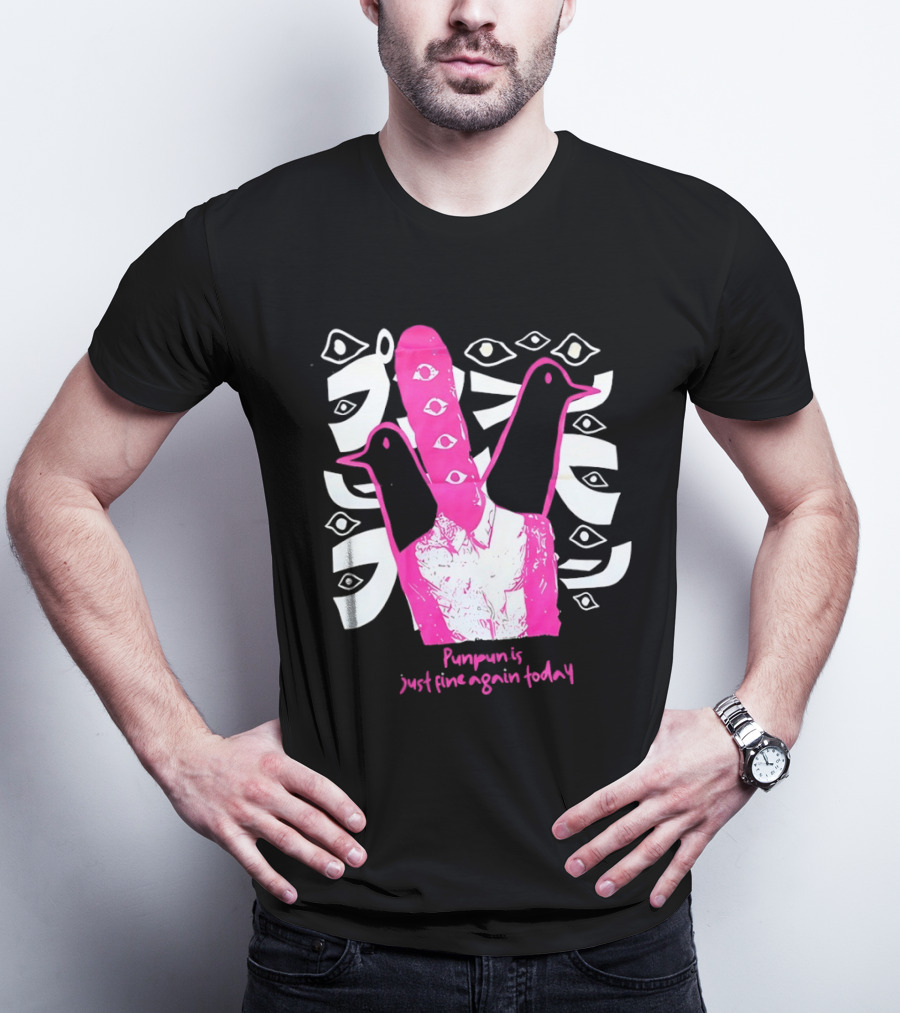 Punpun Is Just Fine Again Today Inio Asano Eye Pattern Pink Pigeons T-Shirt