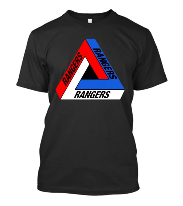 Rangers Penrose Triangle Optical Illusion Sports T-Shirt