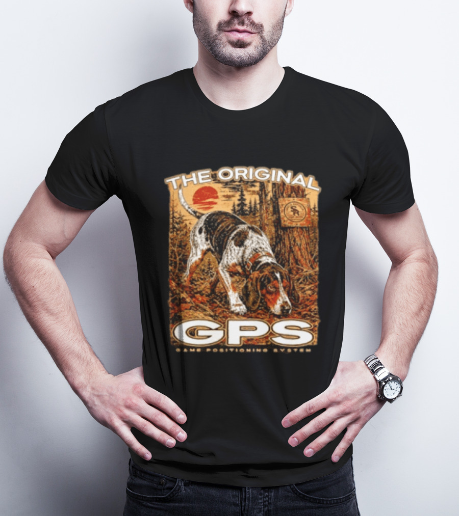 The Original GPS Game Positioning System Hound Dog Shield Republic T-Shirt