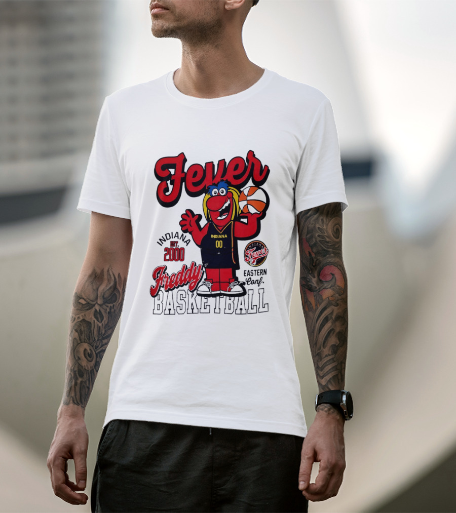 Freddy Indiana Fever Basketball Est 2000 Eastern Conf T-Shirt