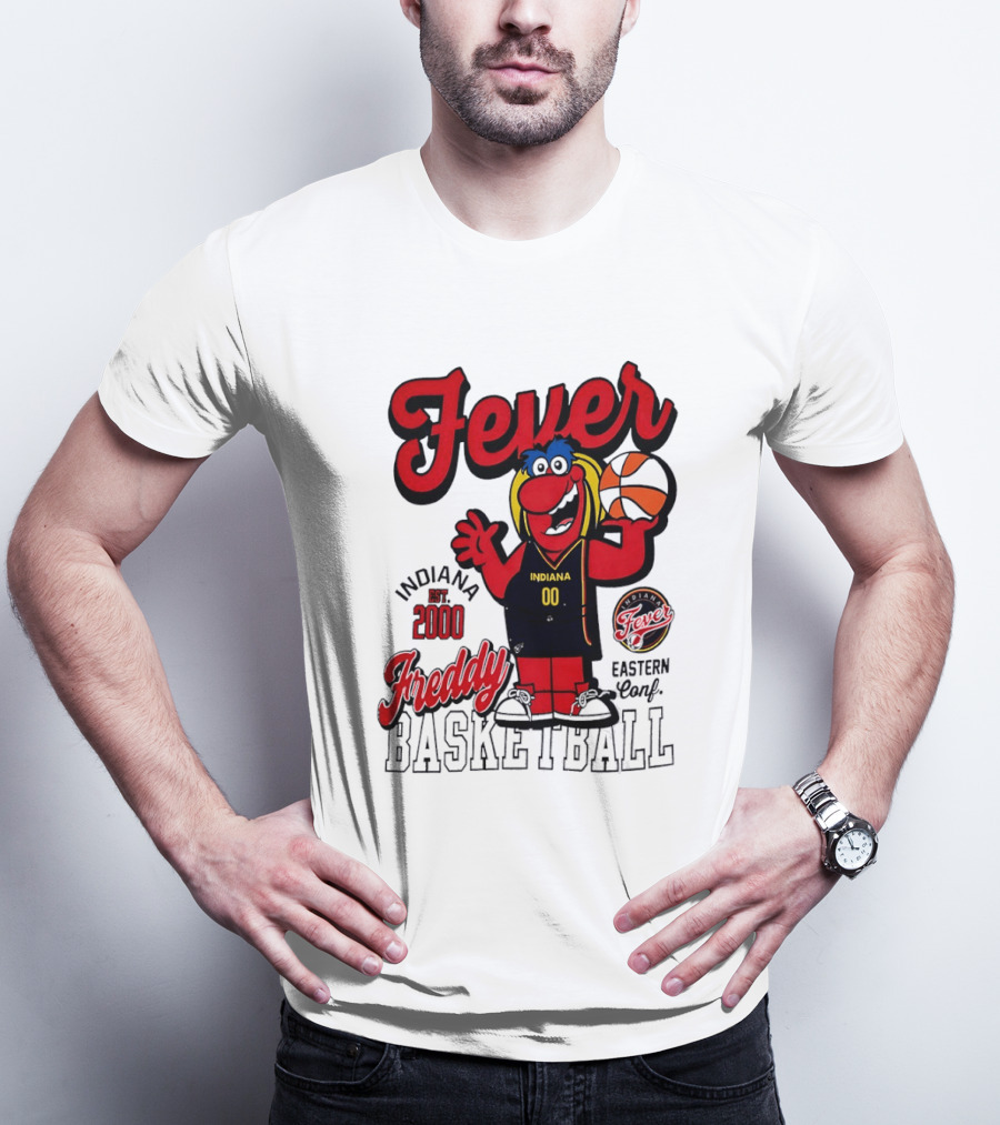 Freddy Indiana Fever Basketball Est 2000 Eastern Conf T-Shirt