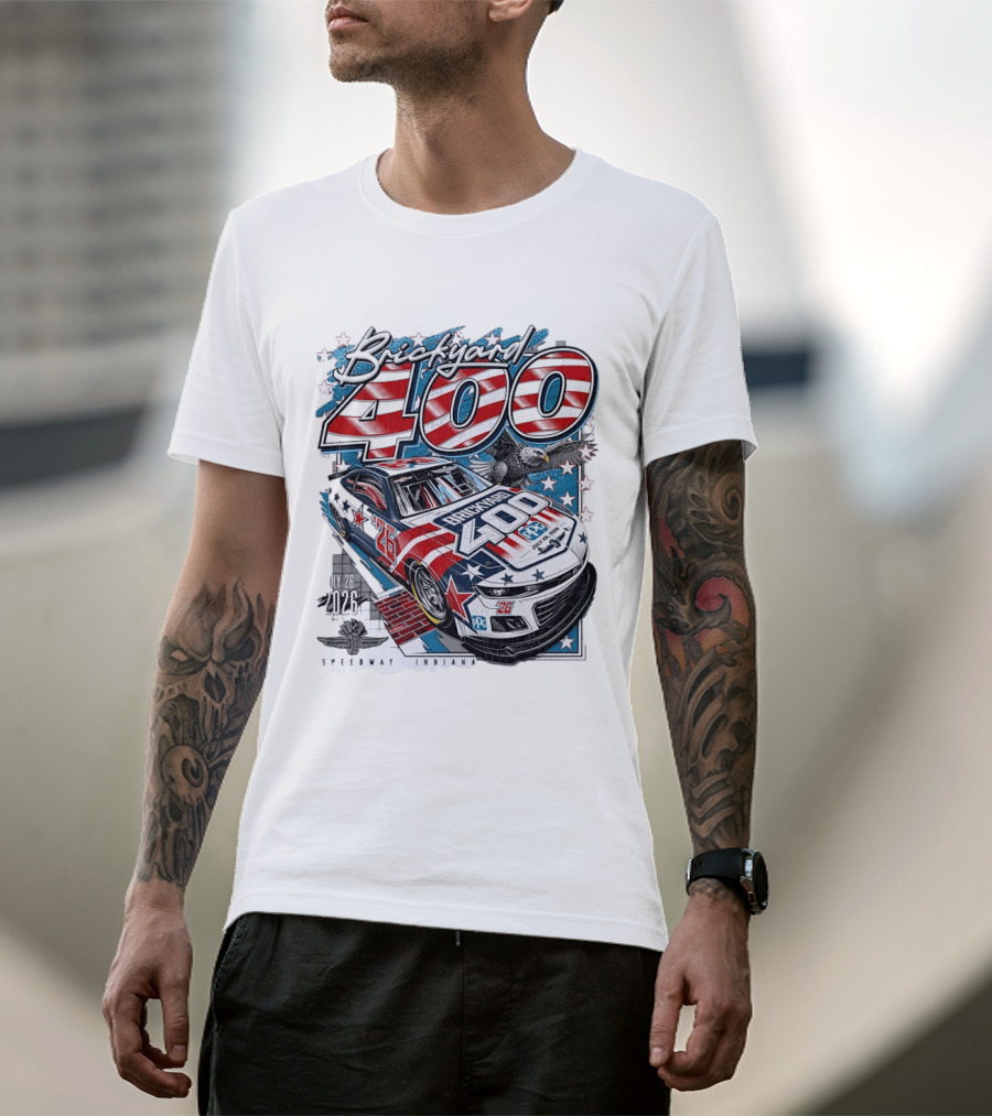 Brickyard 400 Indianapolis Motor Speedway July 26 2026 Race Car PPG Stars And Stripes T-Shirt