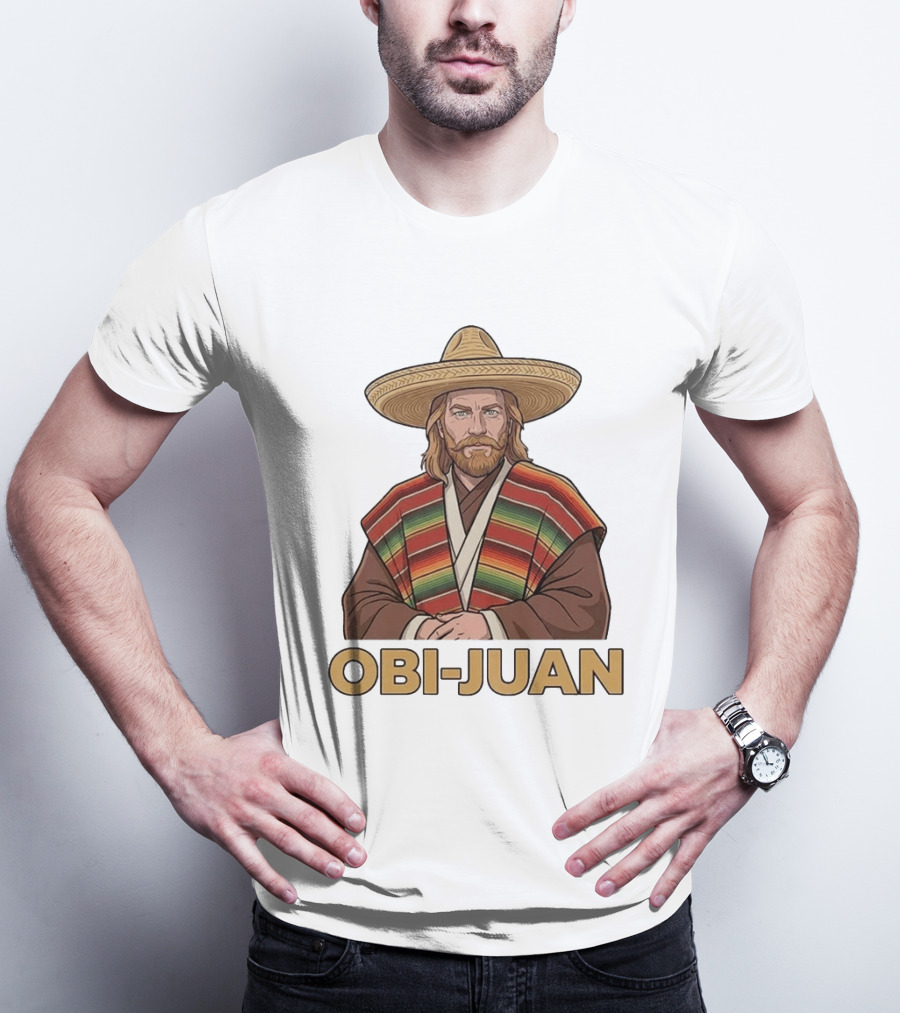 Obi Juan Sombrero Hat Poncho Mexican Star Wars T-Shirt