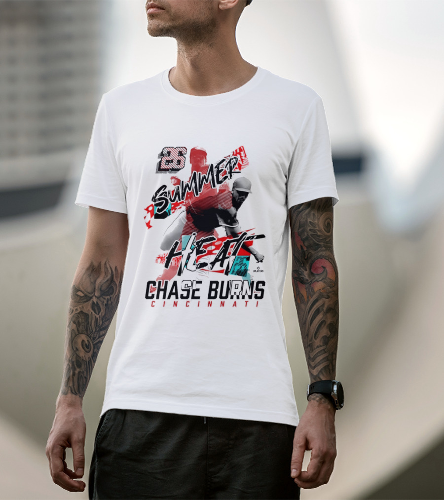 26 Summer Heat Chase Burns Cincinnati Reds T-Shirt