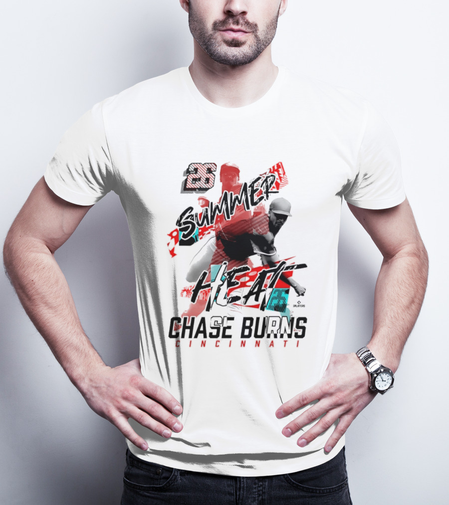 26 Summer Heat Chase Burns Cincinnati Reds T-Shirt