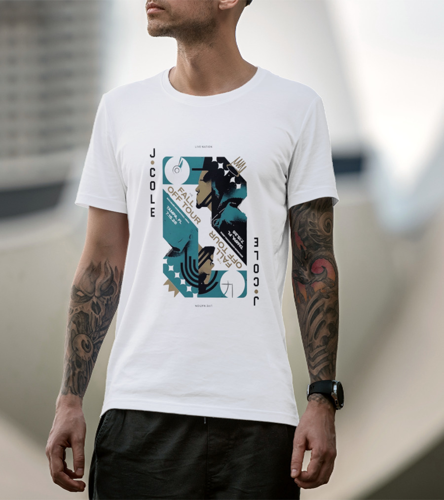 J Cole Live Nation The Fall Off Tour Tampa 2026 T-Shirt