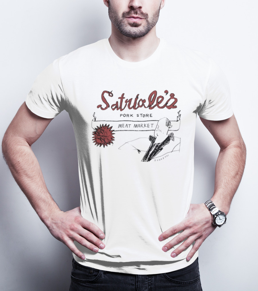 Satriale's Pork Store Meat Market Gabagool Drawing T-Shirt