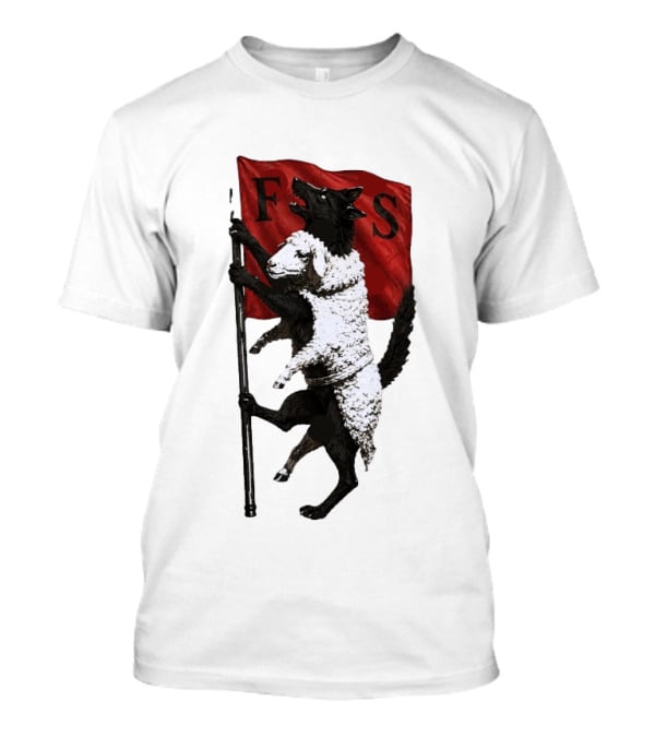 Wolf In Sheep's Clothing F S Flag Metaphor Hidden Predators Symbolism T-Shirt