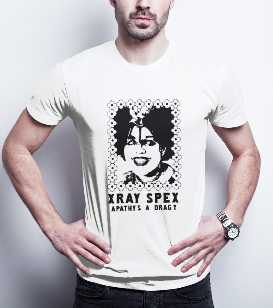 X Ray Spex Apathy's A Drag Poly Styrene Iconic Punk T-Shirt