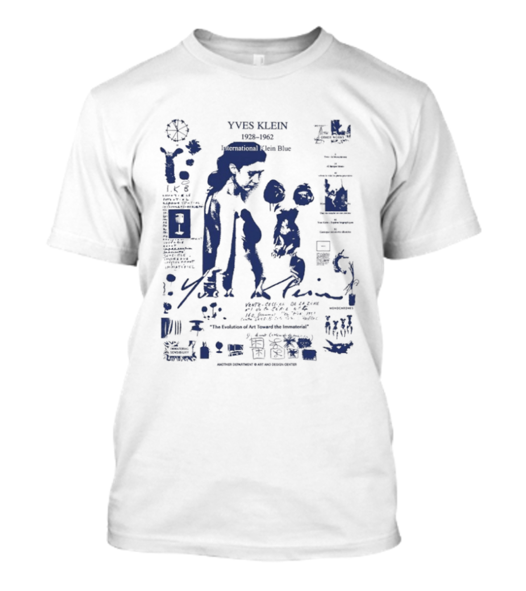 Yves Klein 1928 1962 International Klein Blue Anthology Toward The Immaterial T-Shirt