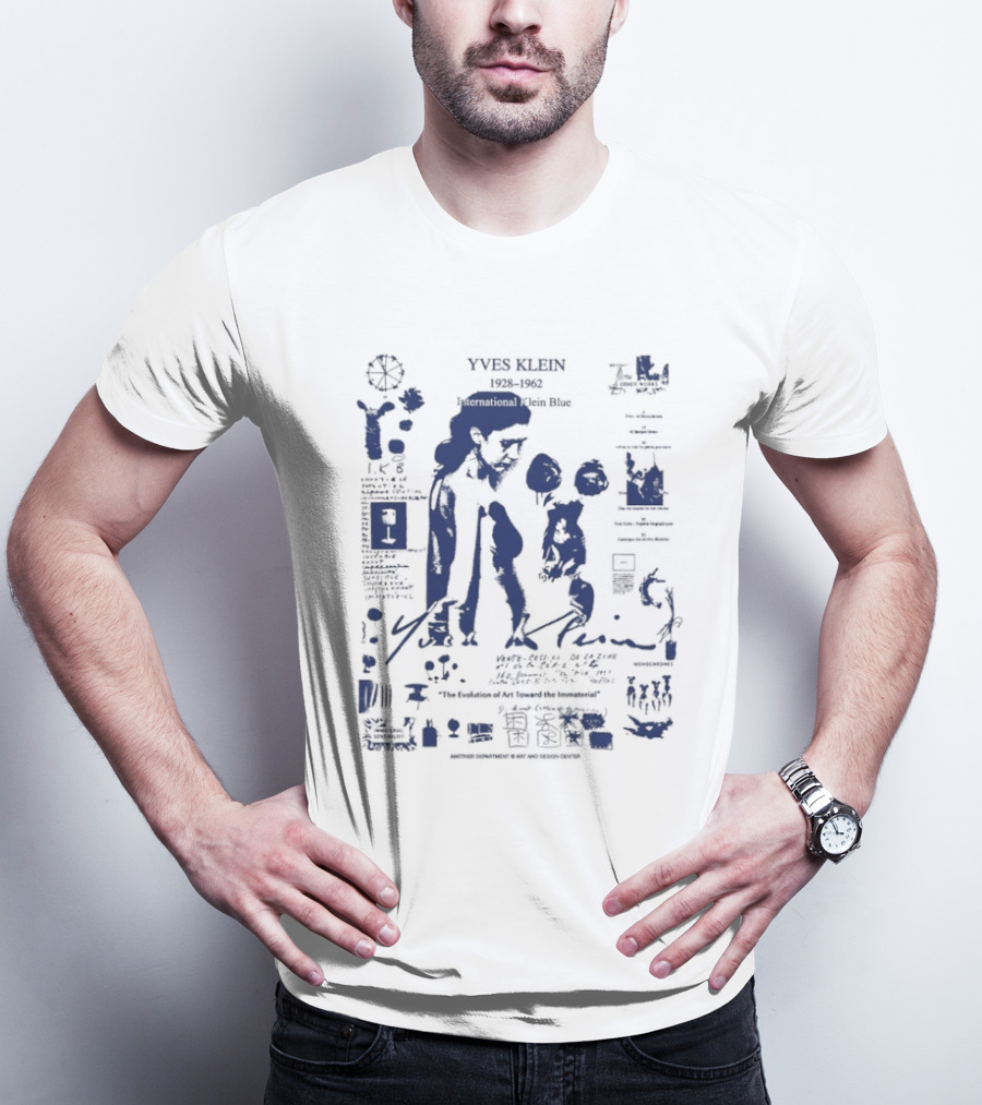 Yves Klein 1928 1962 International Klein Blue Anthology Toward The Immaterial T-Shirt
