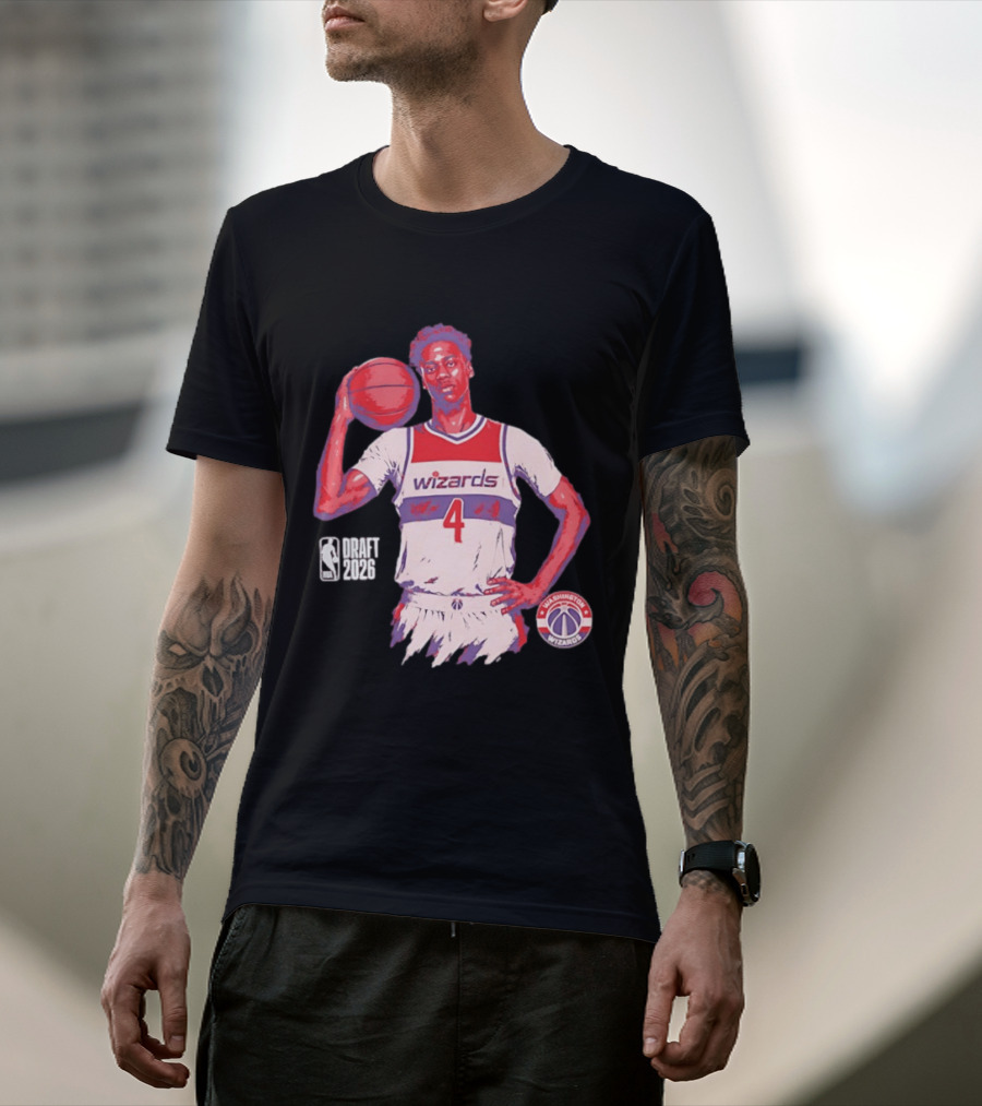 AJ Dybantsa Washington Wizards NBA Draft 2026 Basketball Fan T-Shirt