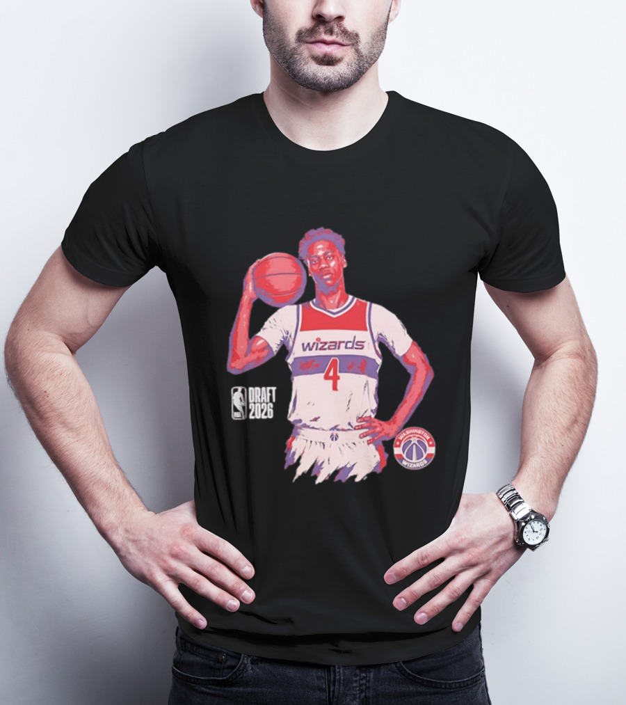 AJ Dybantsa Washington Wizards NBA Draft 2026 Basketball Fan T-Shirt