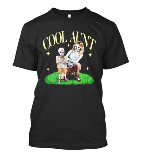 Cool Aunt Skeleton Family Halloween Fun T-Shirt