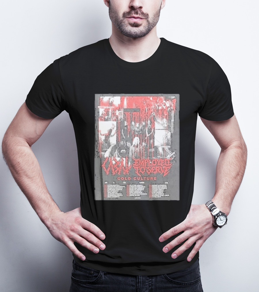 Employed To Serve Cabal Cold Culture UK European Tour 2026 Cities List November 11th To December 5th T-Shirt