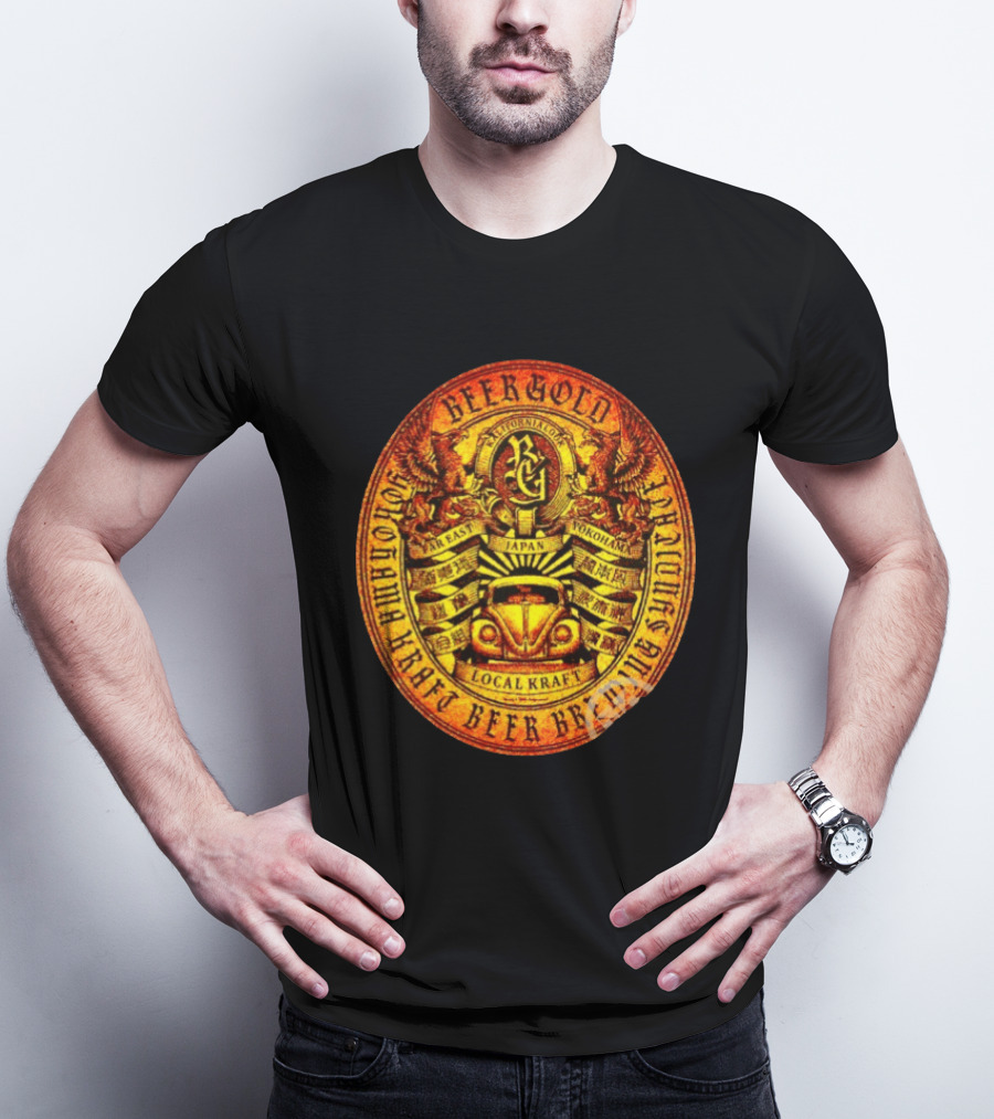 Beer Gold Kalifornialook Far East Yokohama Japan Local Kraft Beer Brewing T-Shirt