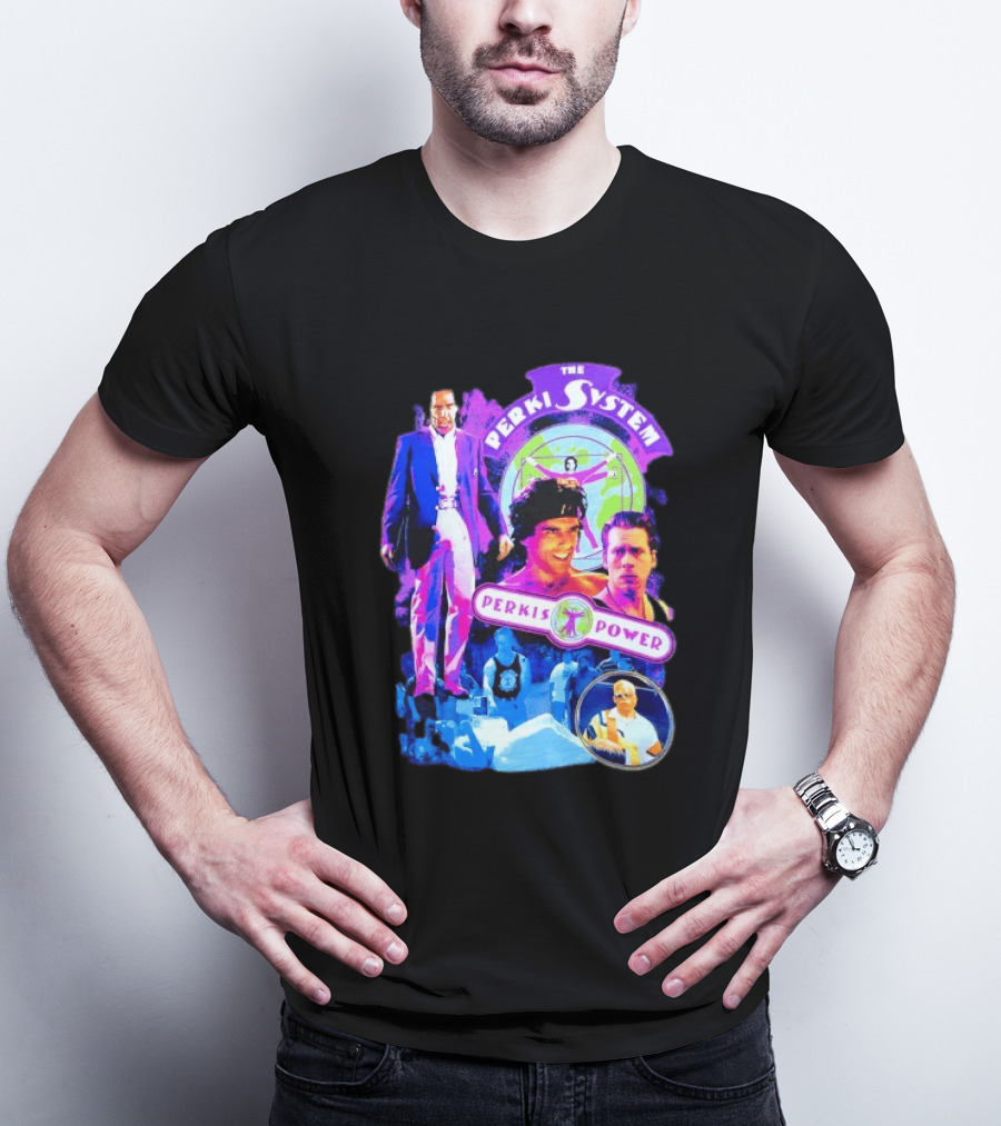 Ben Stiller The Perkis System Perkis Power Heavyweights Movie 90s Throwback T-Shirt
