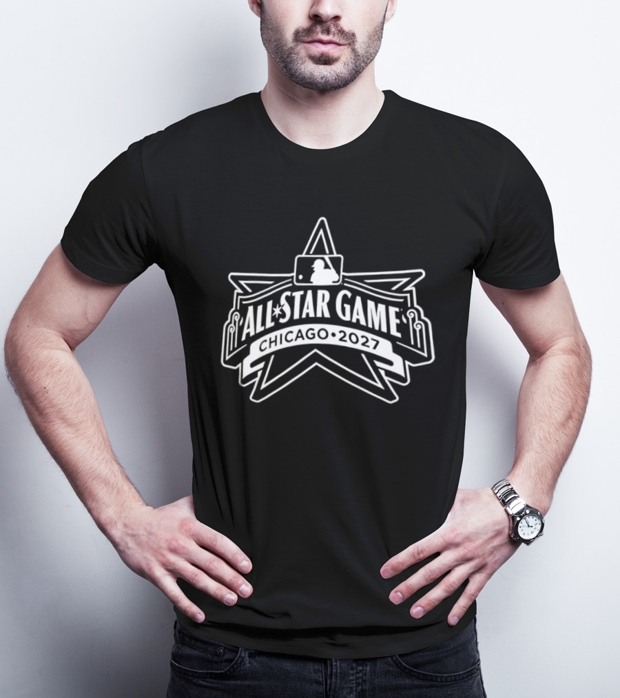 Chicago Cubs 2027 MLB All Star Game Logo Star T-Shirt
