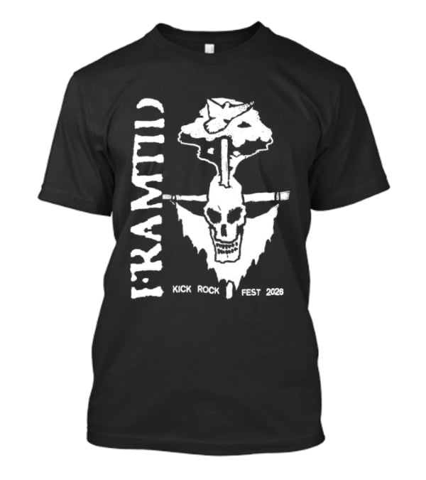 I Kramii Kick Rock Fest 2026 Skull With Peace Sign Tree T-Shirt