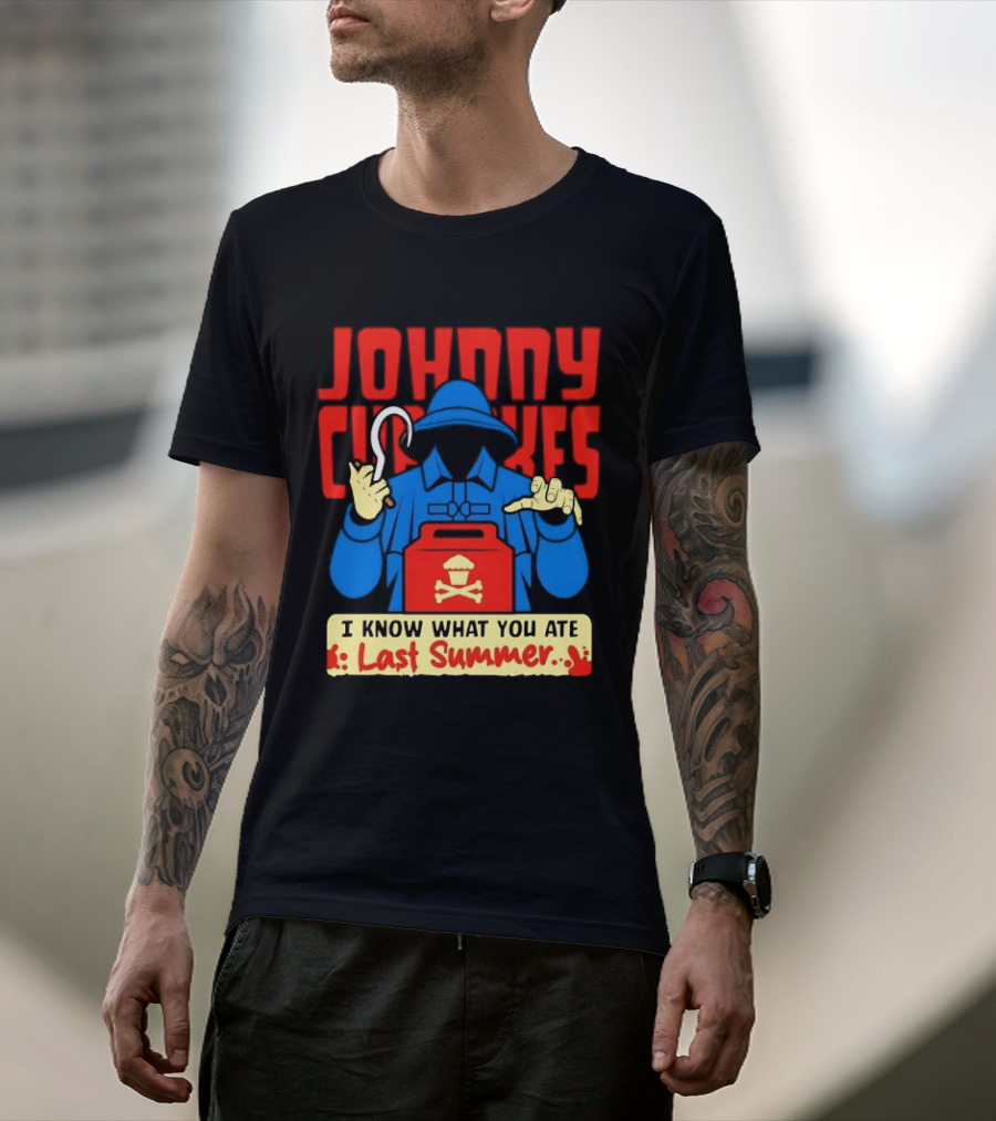 Johnny Cupcakes I Know What You Ate Last Summer Fisherman Cupcake Crossbones T-Shirt