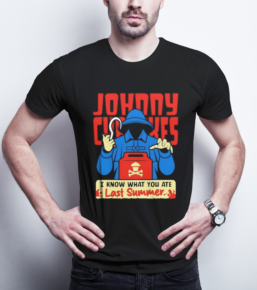 Johnny Cupcakes I Know What You Ate Last Summer Fisherman Cupcake Crossbones T-Shirt