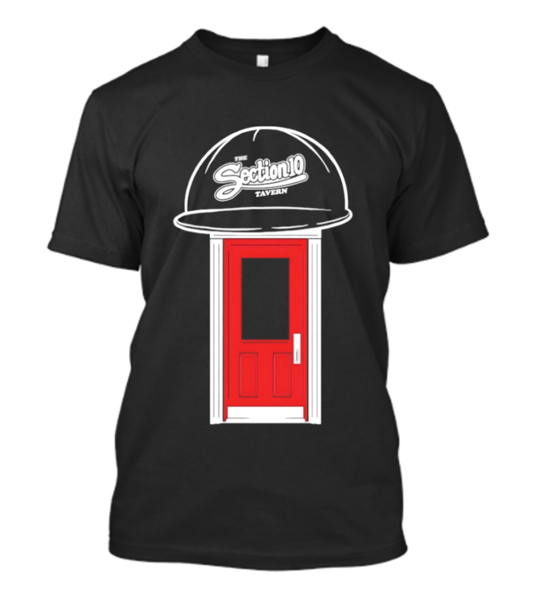 Section 10 Red Tavern Door Fenway Style Hat T-Shirt