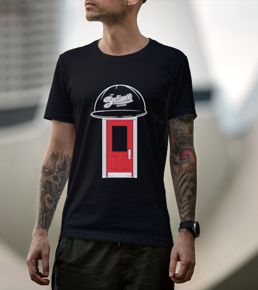 Section 10 Red Tavern Door Fenway Style Hat T-Shirt