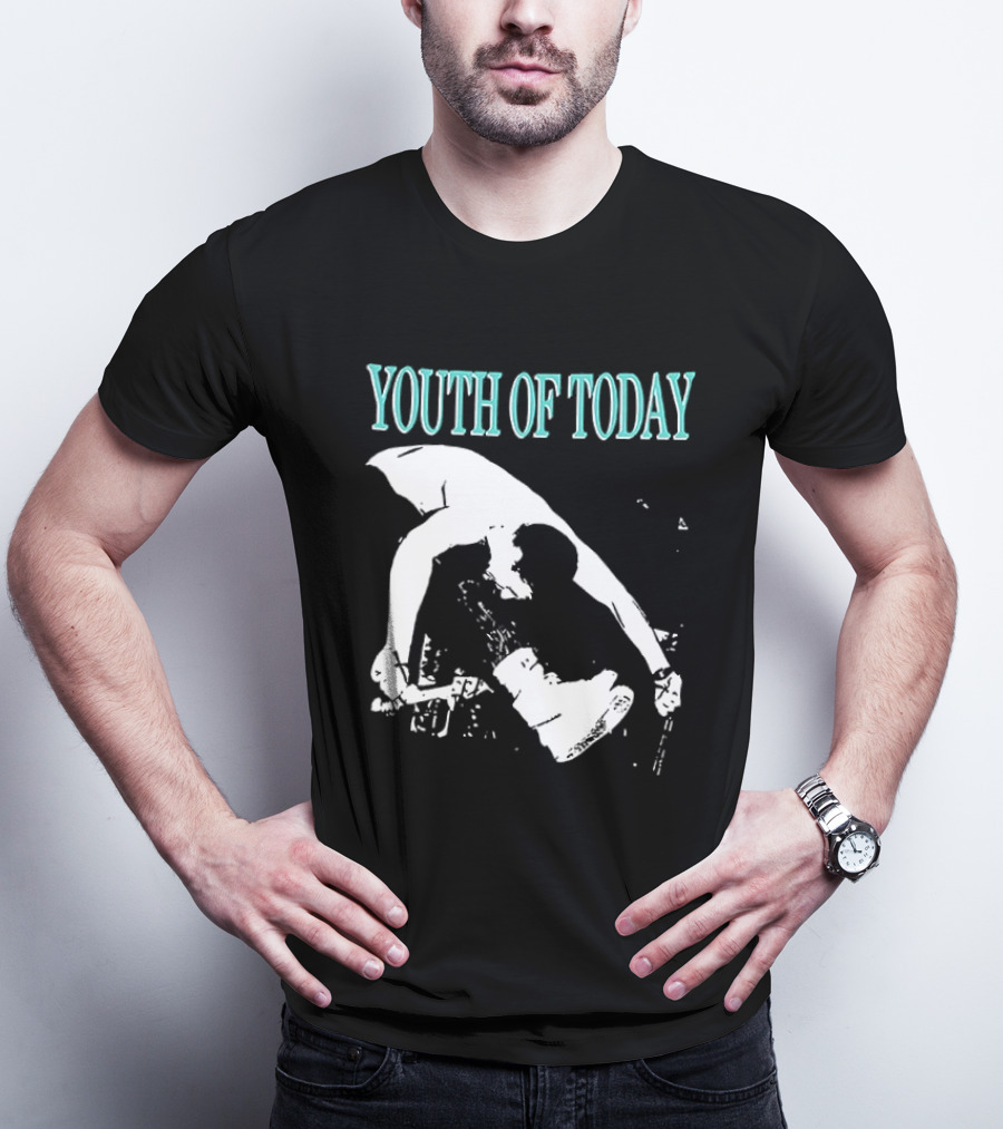 Youth Of Today Physically Strong Morally Straight Positive Youth 2 Sided Band Merch T-Shirt