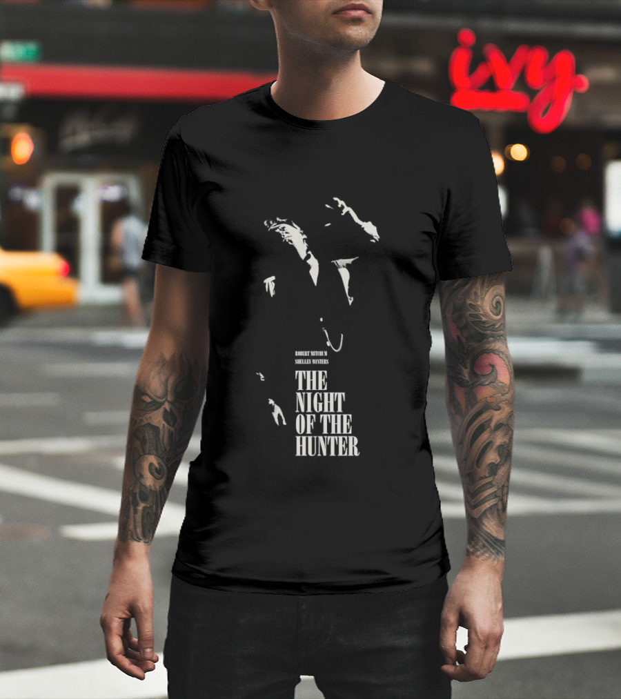 Robert Mitchum Shelley Winters The Night Of The Hunter Classic Cinematic T-Shirt