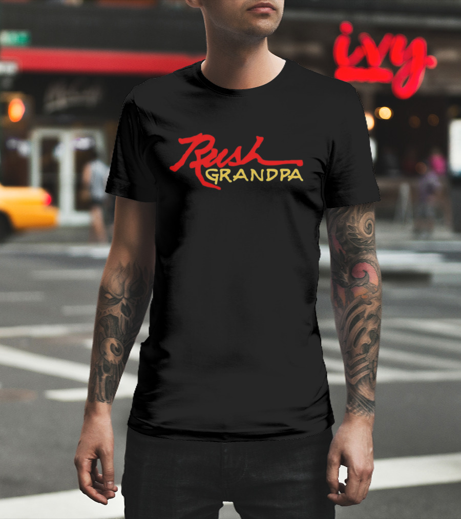 Rush Grandpa Rock Music Grandfather Band Fans T-Shirt