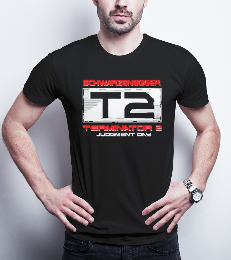 Schwarzenegger T2 Terminator 2 Judgment Day T-Shirt