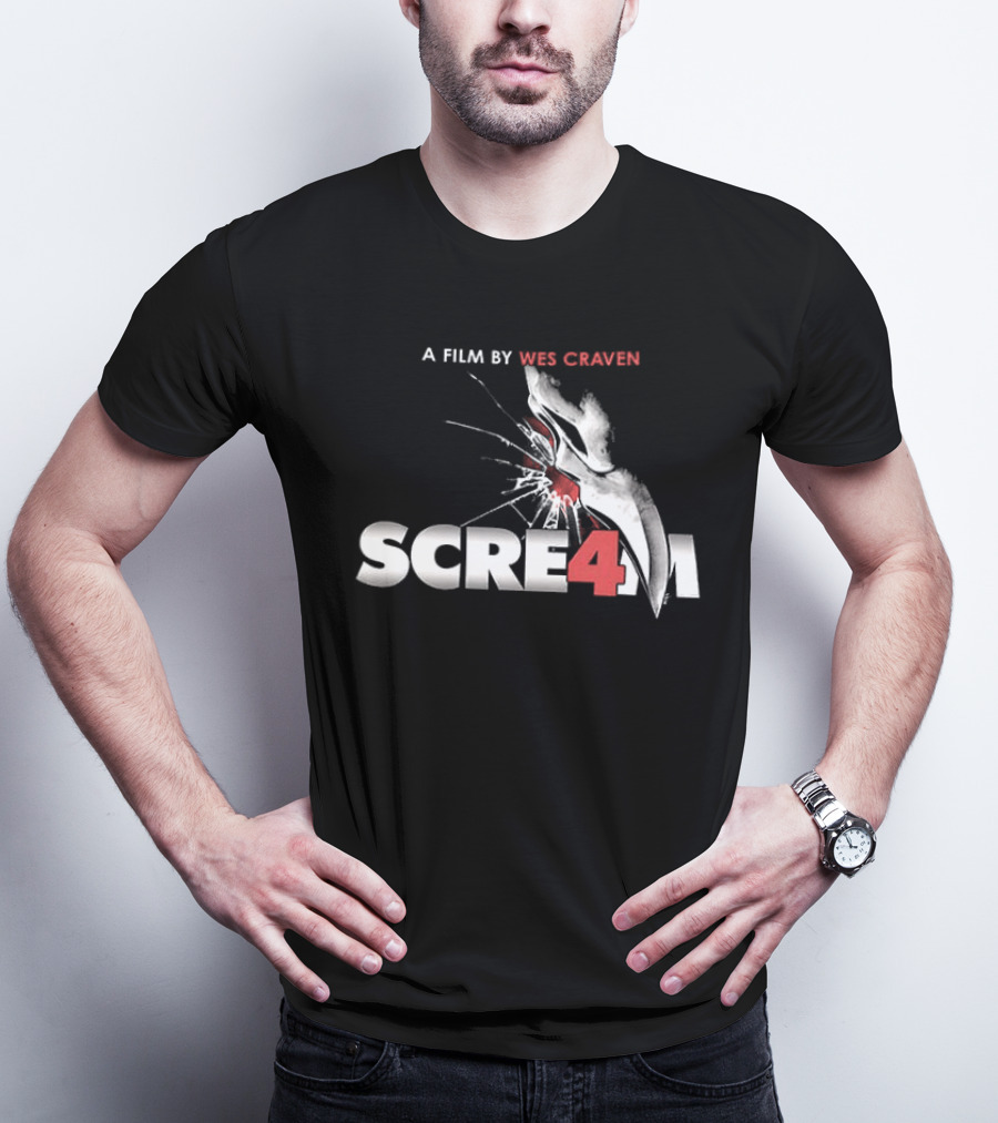 A Film By Wes Craven Scream 4 New Decade New Rules T-Shirt